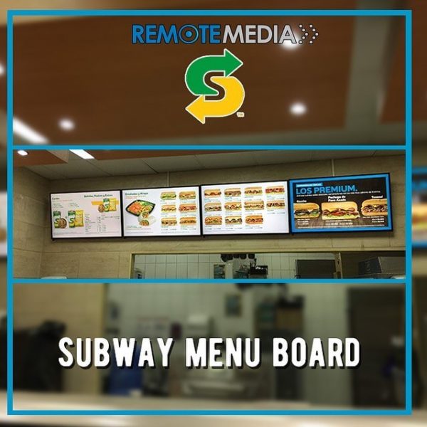 Menu Board para Subway - Remote Media - ¡Conoce este interesante casi ...